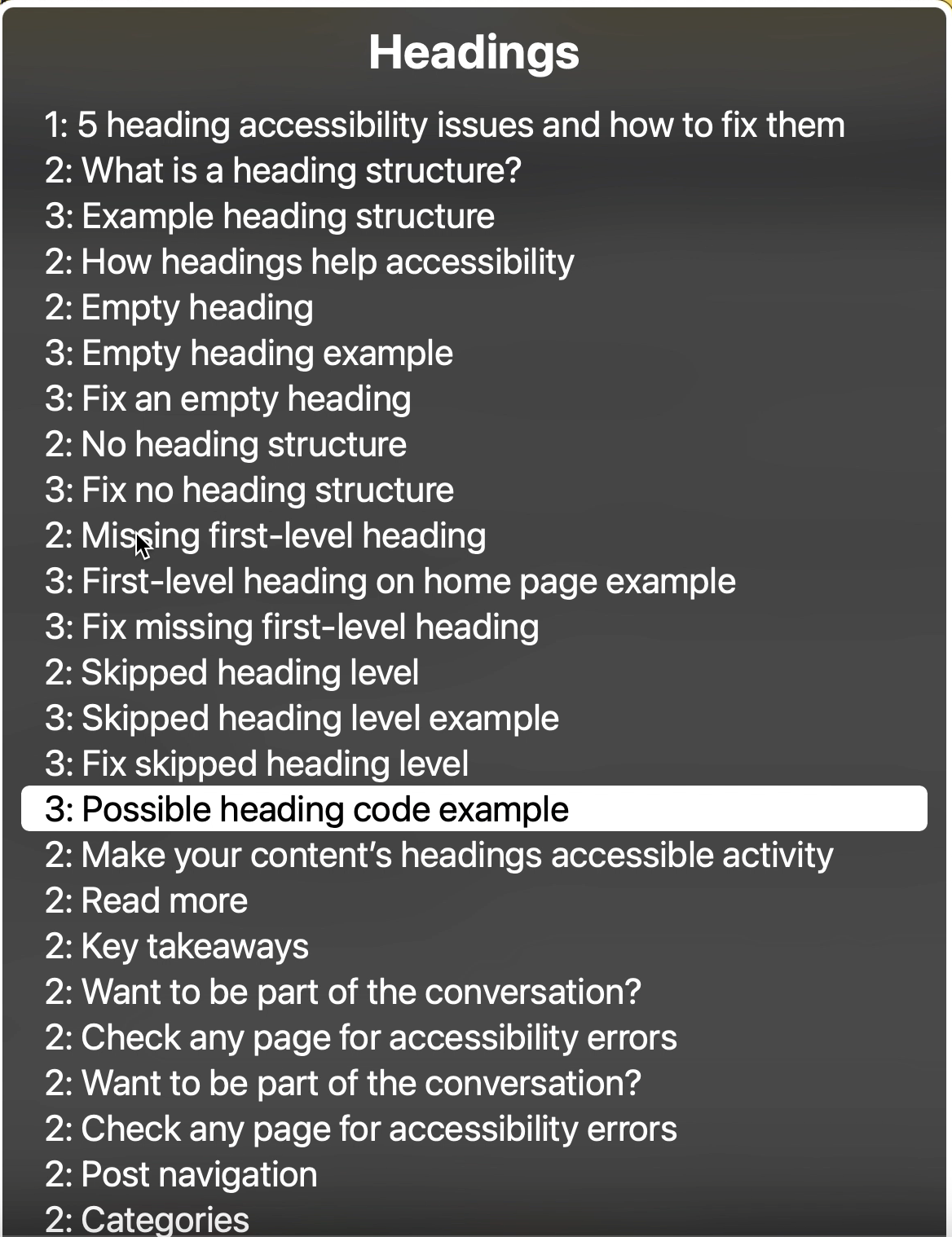 5 Heading Accessibility Issues And How To Fix Them Pope Tech Blog