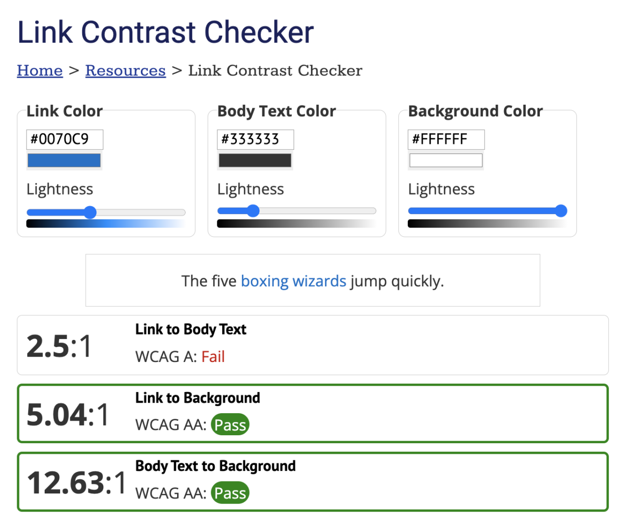Color contrast accessibility tools with examples - Pope Tech Blog