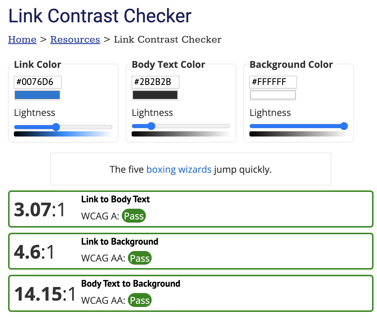 Color contrast accessibility tools with examples - Pope Tech Blog