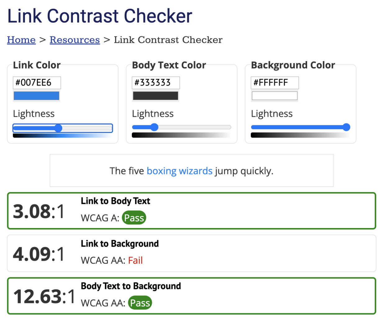 Color contrast accessibility tools with examples - Pope Tech Blog
