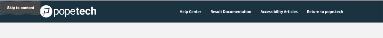 How to set up an accessible page structure and navigation - Pope Tech Blog