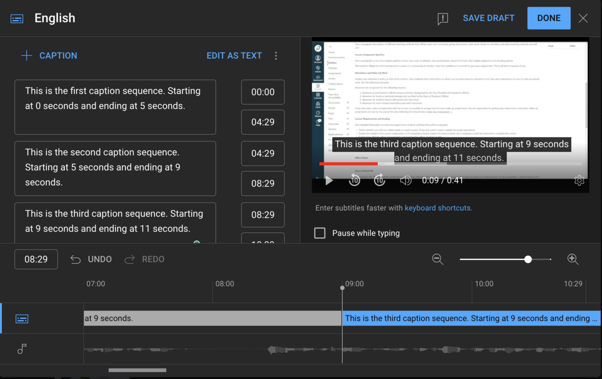 A complete guide for adding captions to YouTube videos - Pope Tech Blog