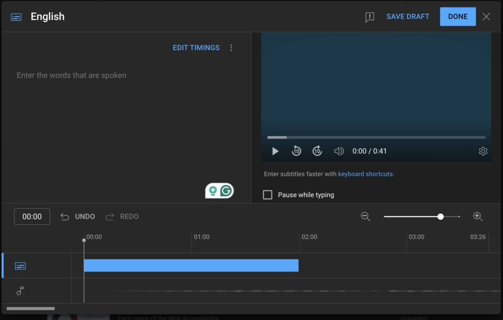 A complete guide for adding captions to YouTube videos - Pope Tech Blog
