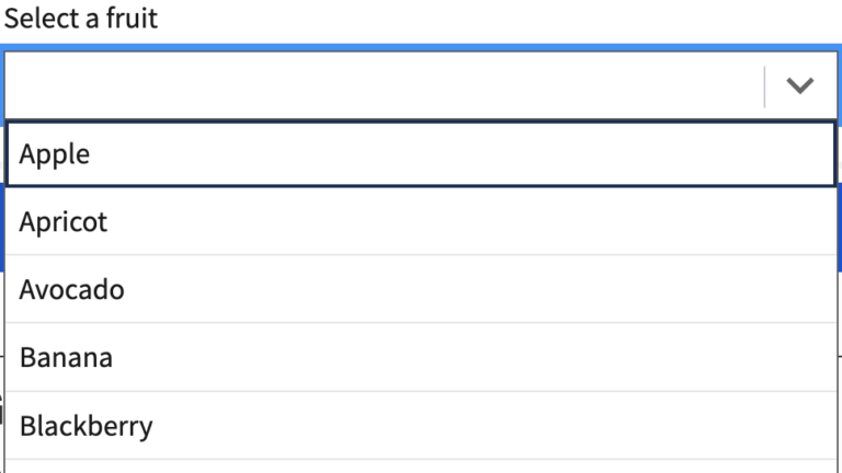 Create an accessible combobox using ARIA - Pope Tech Blog