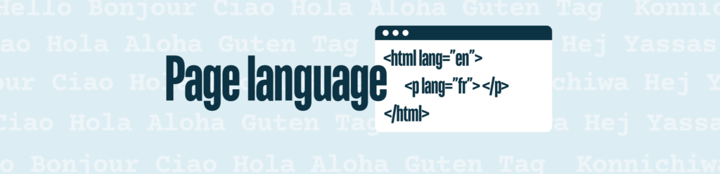 How to declare your page’s language - Pope Tech Blog